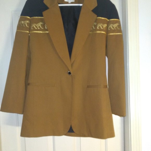 Stephanie Queller | Other | Beautiful Black And Mustard Blazer With ...